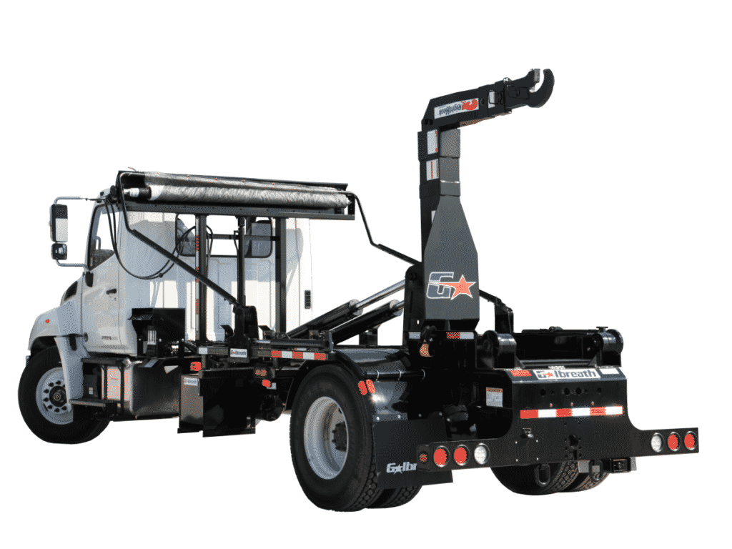 Galbreath Single Pivot Hook Roll-Off Container Hoists - Equipment ...